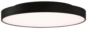 ACB Iluminacion Stropní LED svítidlo ROMA, ⌀ 60 cm, 65W + 9W, CRI90, CCT switch 2700-3000K Barva: Černá, Stmívání: Casambi