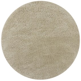 Flair Rugs koberce Kusový koberec Shaggy Teddy Natural kruh Rozměry koberců: 133x133 (průměr) kruh