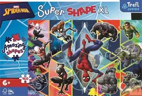 Trefl - Puzzle - Super Shape XL Spiderman: Přidej se / 160 dílků / 60
