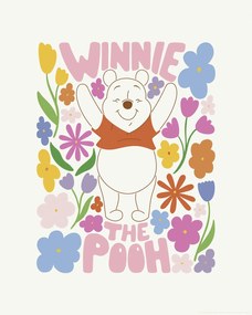 Komar Plakát Disney Winnie the Pooh Happy Botanical 40 x 50 cm