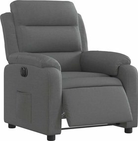 Elektrické polohovací křeslo tmavě šedé textil 3204957