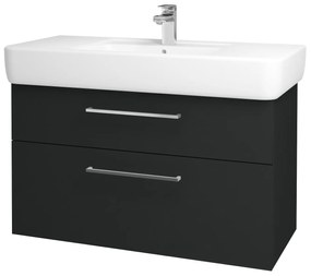 Dřevojas Koupelnová skříň Q MAX SZZ2 100 Varianta: N01 Bílá lesk / Úchytka T02 / D14 Basalt