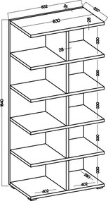 Regál MODESTO 05 dub artisan