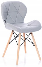 Židle eco kůže,46x38x73cm, více barev Barva: světle šedá