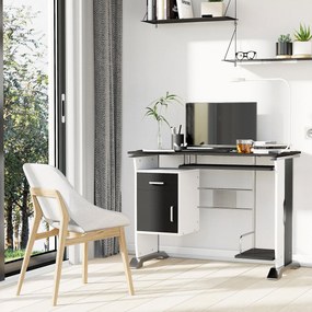 HOMCOM PC Počítačový stůl Kancelářský stůl 100x52x75cm Dřevěný nábytek