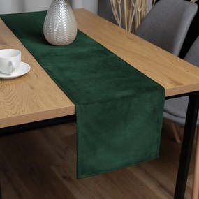 Biante Sametový běhoun na stůl Velvet Premium SVP-040 Lesní zelená 45x140 cm