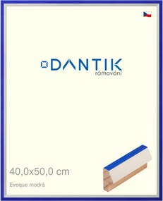 DANTIK rámeček 40x50 | EVOQUE modrá (Plexi Čiré)