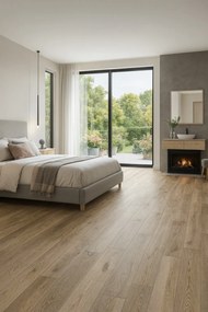 PVC podlaha - lino Blacktex Columbian Oak 692M, na mieru, šíře 3m,4m, hnedá, filc, chodba / predsieň, Beauflor