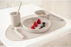 KikkaBoo Příbor 2-dílný Platinum Silicone Sand / od 6 měsíců