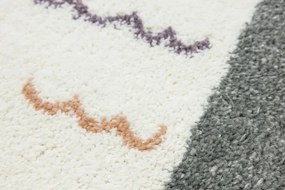 Dětský koberec Lima C261A Lama světle šedý / krémový