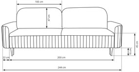 Pohovka Vena Vyberte barvu látky: matana 15