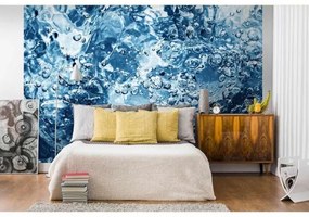 DIMEX | Samolepicí vliesová fototapeta na zeď Perlivá voda MA-5-0236 | 375 x 250 cm | modrá, bílá