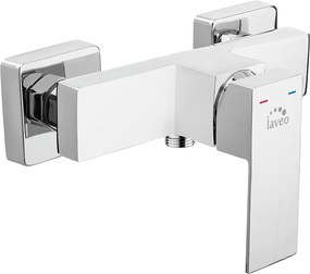 Laveo Kvadrato, sprchová baterie nástěnná h-120, chromová, LAV-BLQ_040D