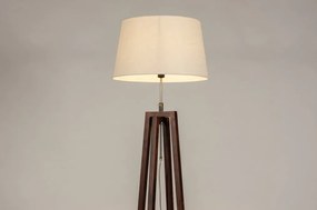 Stojací designová lampa Paola Bianco and Dark Brown