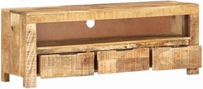 TV stolek 110 x 30 x 40 cm hrubé mangovníkové dřevo 338026