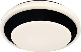 Rabalux Bílo-černé stropní LED svítidlo Barbora 380mm 24W 71273