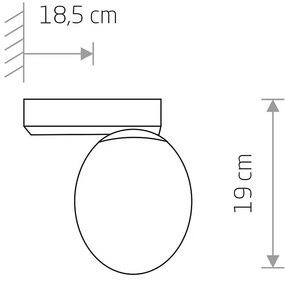 Koupelnové nástěnné svítidlo Nowodvorski ICE EGG C 8132