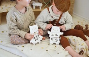 Montessori dřevěná prepletacia hračka - paní medvědice