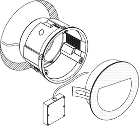 Eglo 99576 - LED Venkovní zápustné svítidlo ARACENA LED/2,5W/230V IP65 černá