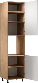 SORENTO pb | vysoká skříňka D60PWN na vestavnou troubu | 60 cm | LEVÁ | puccini/bílá