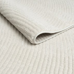 Angel Carpet, Kusový koberec Zafiro 25 Cream, 60x110, bílá, kancelář