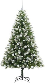 Umělý vánoční stromeček s umělým sněhem 300 LED Teplá bílá 3395445
