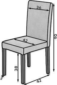 ADRK Furniture Židle RODOS 81 CH-ROD-81-L