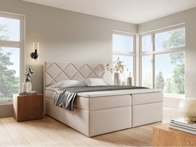 Eka Kontinentální čalouněná postel DIAMOND - Trinity (160x200 cm) Barva látky Trinity: Světle modrá (Trinity 2322)
