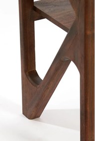 Konzolový stolek se skleněnou deskou v přírodní barvě 41x119 cm Yuki – Light &amp; Living