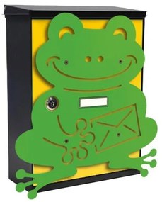 MIA box Frog Y - poštovní schránka s výměnným krytem a jmenovkou, žába