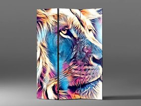 Liox Paraván barevný lev Rozměr: 135 x 180 cm