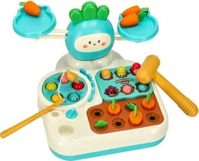 CHIPOLINO Senzorická multifunkční hračka 4v1 Blue / od 18 měsíců