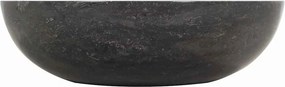Umyvadlo 40 x 12 cm mramor černé 142774