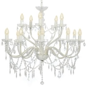 Lustr 2patrový bílý 15 x žárovka E14 281612