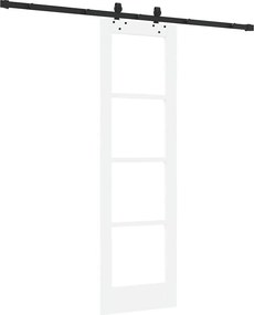 Posuvné dveře ORKDAL 61 x 198,5 cm Masivní borové dřevo a sklo 3332182