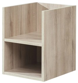 Mereo Mereo, Aira, koupelnová skříňka 40 cm, spodní, bílá, dub, CN725S