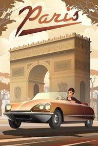 Postershop Plagát: Paris (Art Deco)