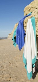Abyss & Habidecor PORTOFINO luxusní plážové ručníky Abyss & Habidecor z egyptské bavlny, Barva 302 - Lagoon
