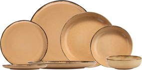 24dílná sada růžového porcelánového nádobí Kütahya Porselen Pearl