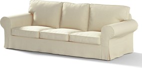 Potah na pohovku IKEA Ektorp 3-místná rozkládací, NOVÝ MODEL 2013 barva krémová látka lesklé, pletený vzor