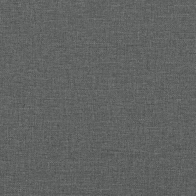 Lavice s opěradlem tmavě šedá 120 x 62 x 75,5 cm textil,  372121