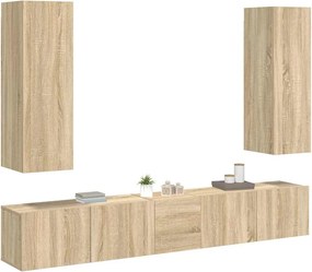 5dílný set TV skříněk dub sonoma kompozitní dřevo 3078970
