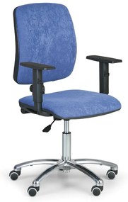 Pracovní židle Torino II područky T, modrá