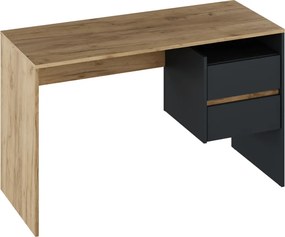 PC stůl, dub artisan/grafit, TULIO NEW