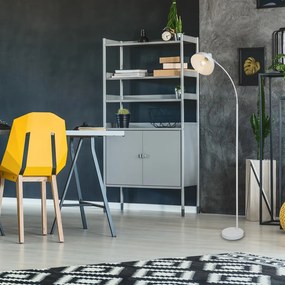 Rabalux Bílá stojací lampa Daron pro žárovku E27 5239