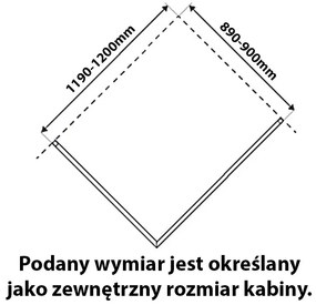 BPS-koupelny Obdélníkový sprchový kout HYD-OK202C 120x90 chrom/transparent + vanička HYD-OSV-ST04C černá