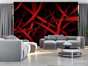 Murando DeLuxe Abstraktní tapeta červené stuhy Velikost (šířka x výška): 250x175 cm
