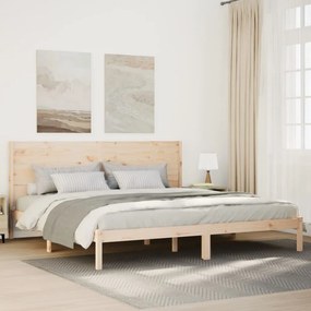 Prodloužený rám postele bez matrace 200 x 220 cm masivní dřevo 3309291