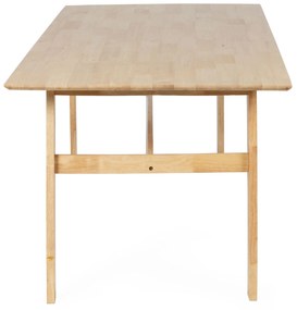 Jídelní kaučukový stůl Lingo obdélníkový hnědý