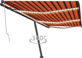 vidaXL Automatická markýza LED a senzor větru 600 x 300 cm [3069812] Barva: Vícebarevný